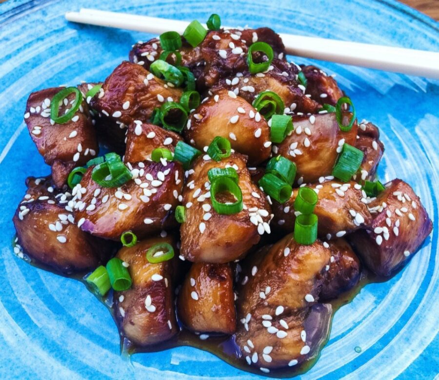 Asian Style Oven Baked Honey Sesame Chicken Recipe