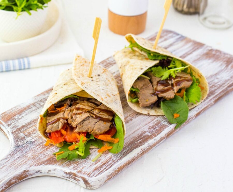 Classic BBQ Beef Wrap Free Of Egg, Dairy and Nuts