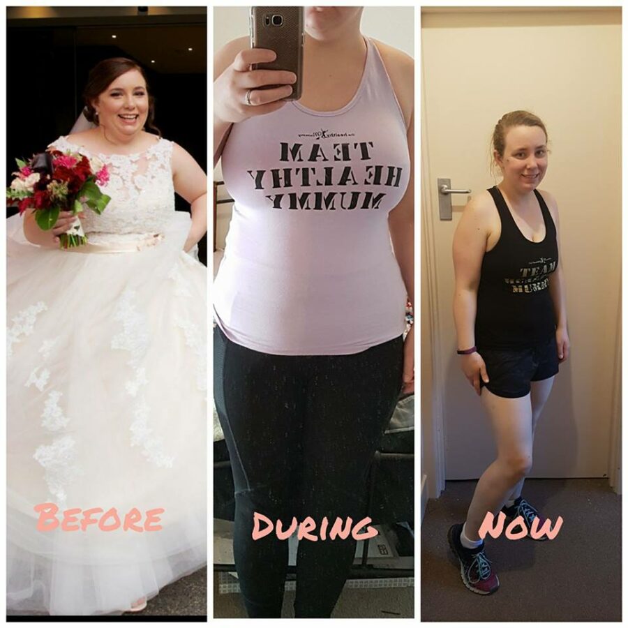 After losing 31 kilos and repairing her post partum muscle separation ...