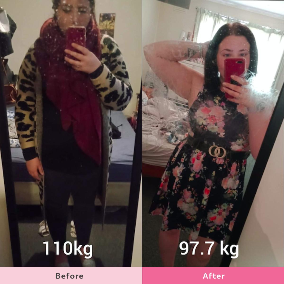 Mum says depression has all but disappeared after losing 12 kilos in 7 ...